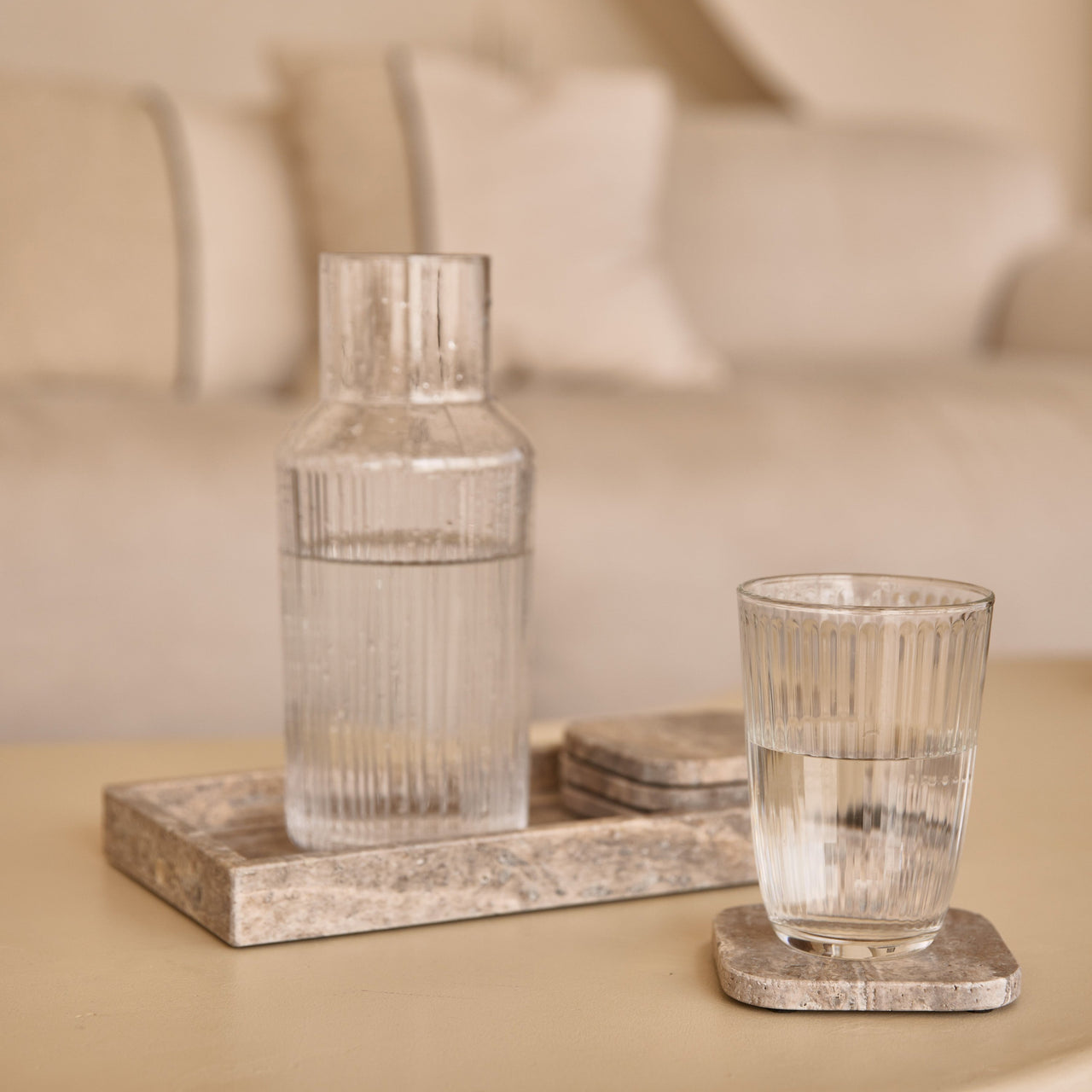 Titanium travertine dienblad tray 15x30cm – MOOISA