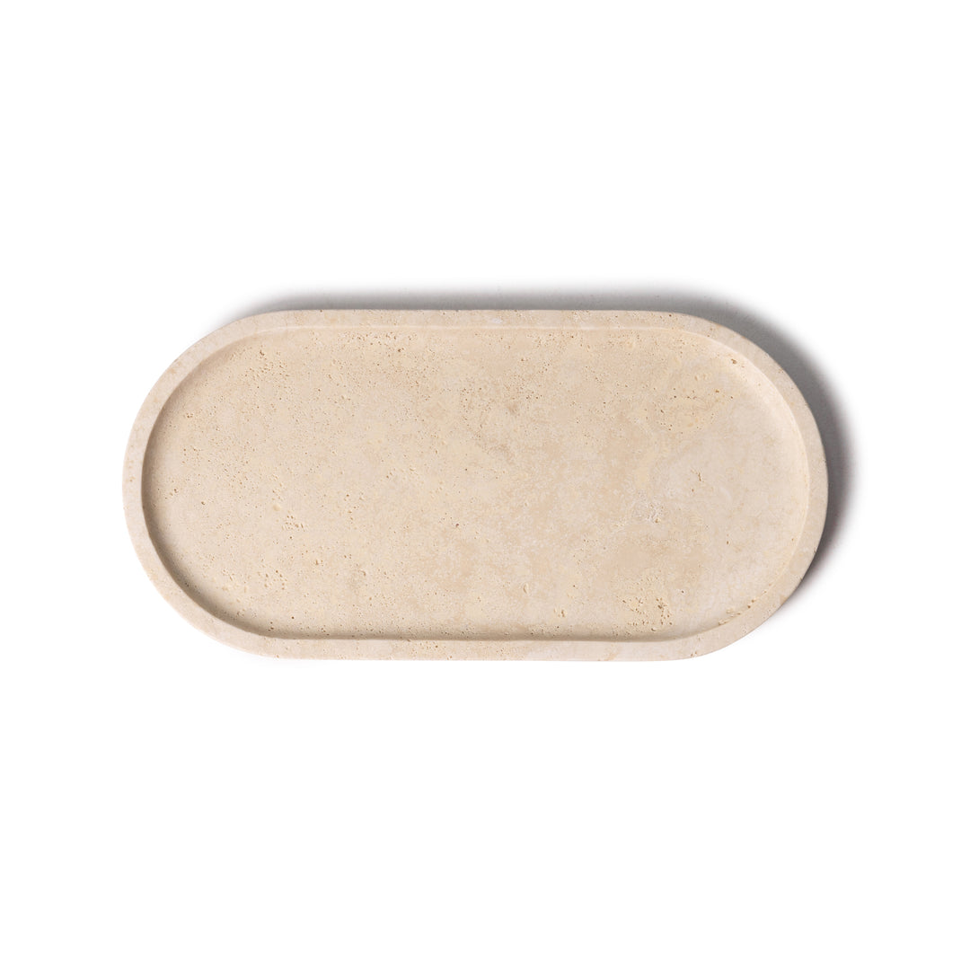 Travertine tray oval 30x15cm – MOOISA B.V.
